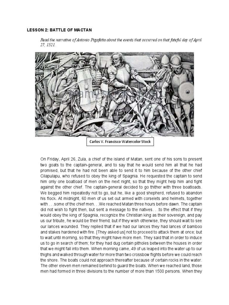 Lesson 2 Battle of Mactan | PDF | Military