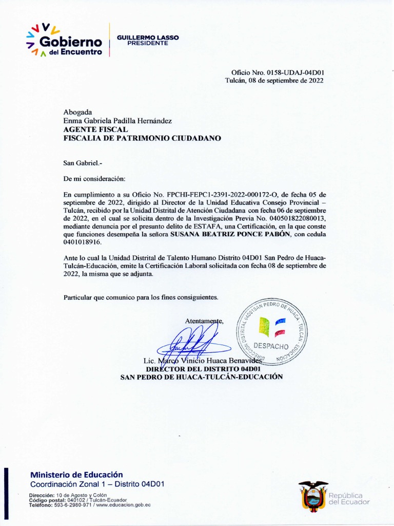 Ab. Enma Padilla-Agente Fiscal | PDF