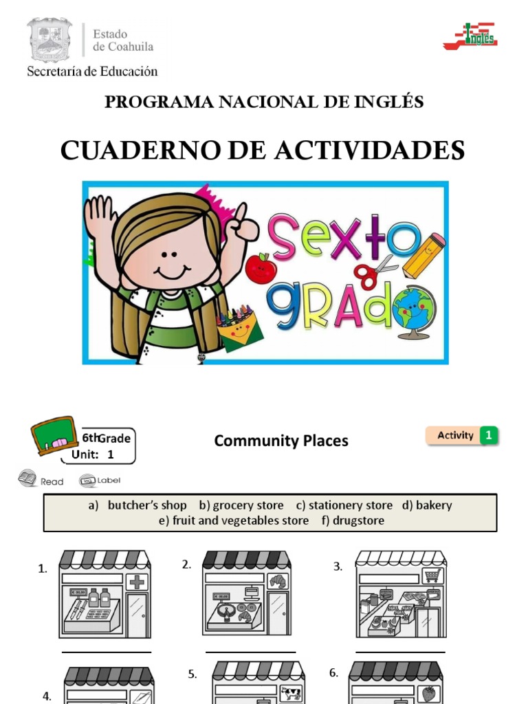 Community Places and Shopping: A Guide to English Language Learners ...