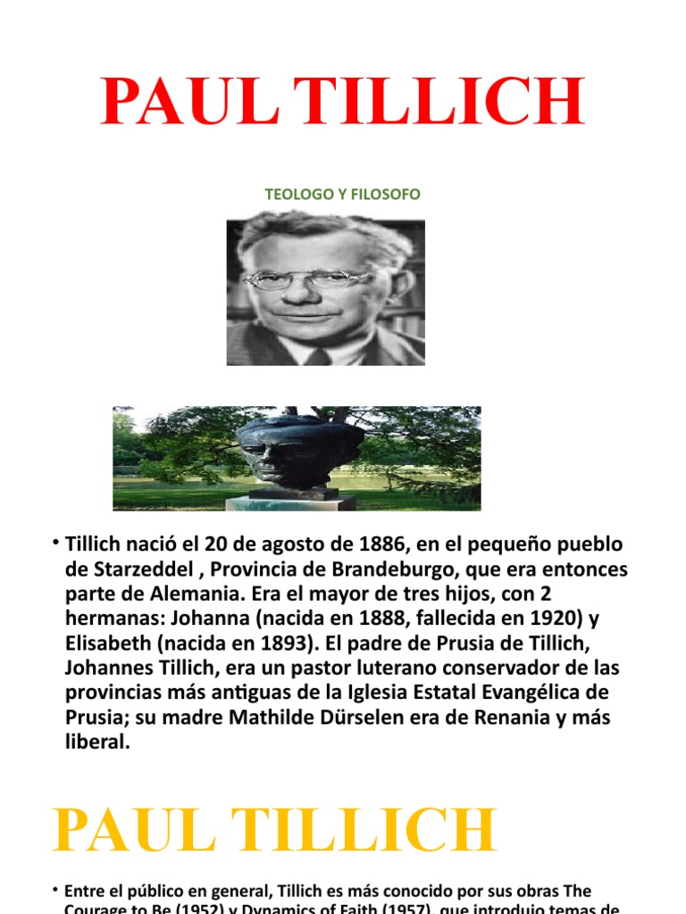 Paul Tillich | PDF Paul Tillich | PDF