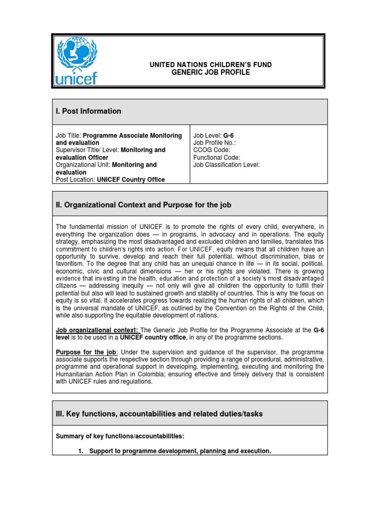 Programme Associate M&E | PDF | Capacity Building | Information