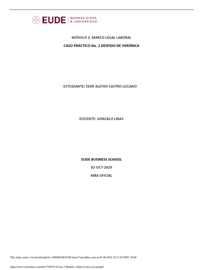 Caso 2 Modulo 3 Eder Castro Lizcano PDF | PDF