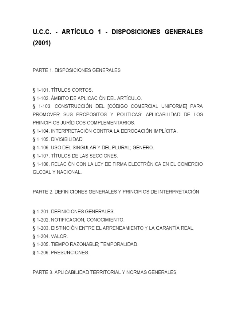 Estructura Del Ucc | PDF