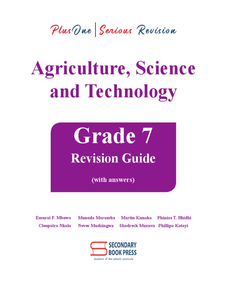 Plus One Agric, Scie & Tech G7 Revision | PDF | Atoms | Educational Technology