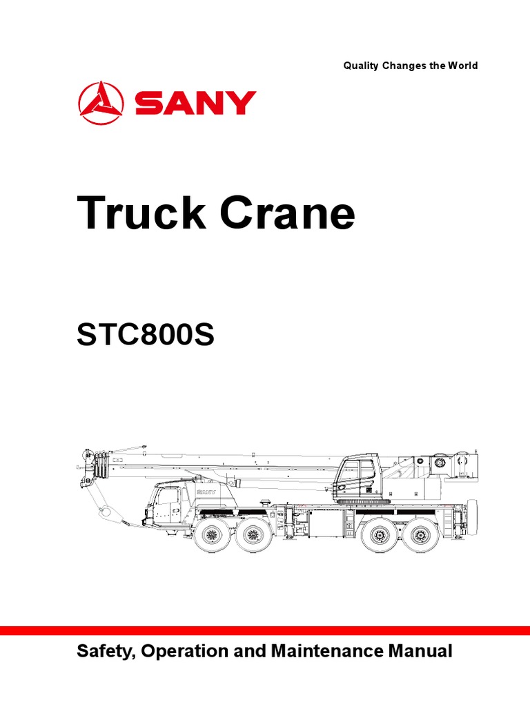 STC800S Operation & Maintenance Manual | PDF | Crane (Machine) | Motor Oil