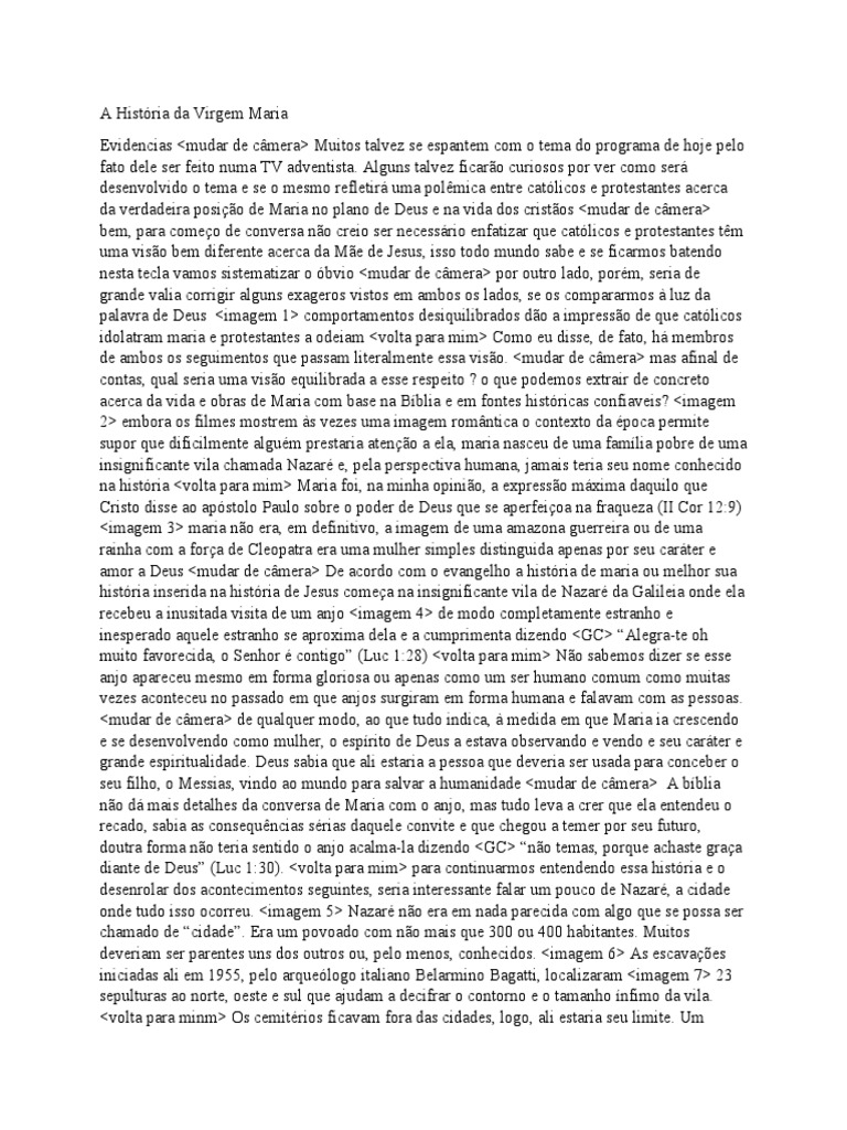 Setembro 5 - A História Da Virgem Maria | PDF | Maria, mãe de Jesus | Jesus