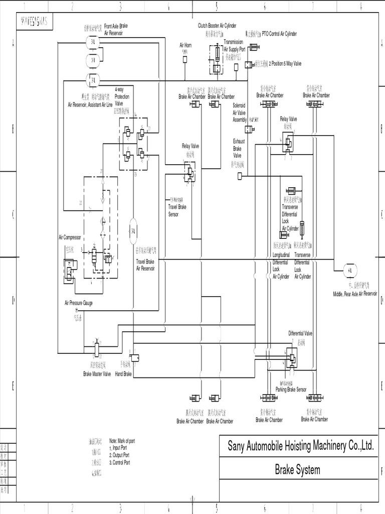 SANY STC800 Brake System | PDF | Brake | Vehicle Technology