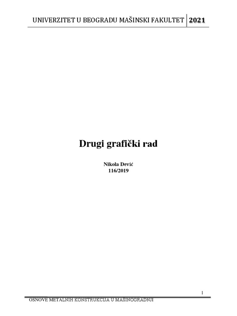 Proracun Nosaca | PDF