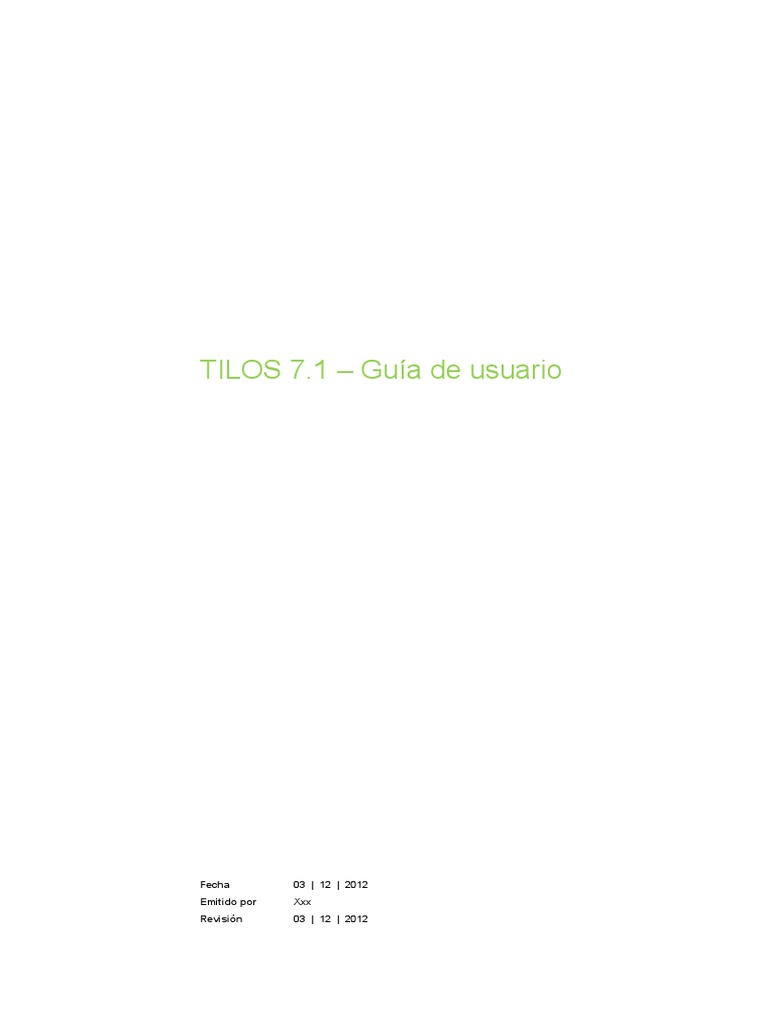 Manual Tilos | PDF | Ventana (informática) | Microsoft Excel