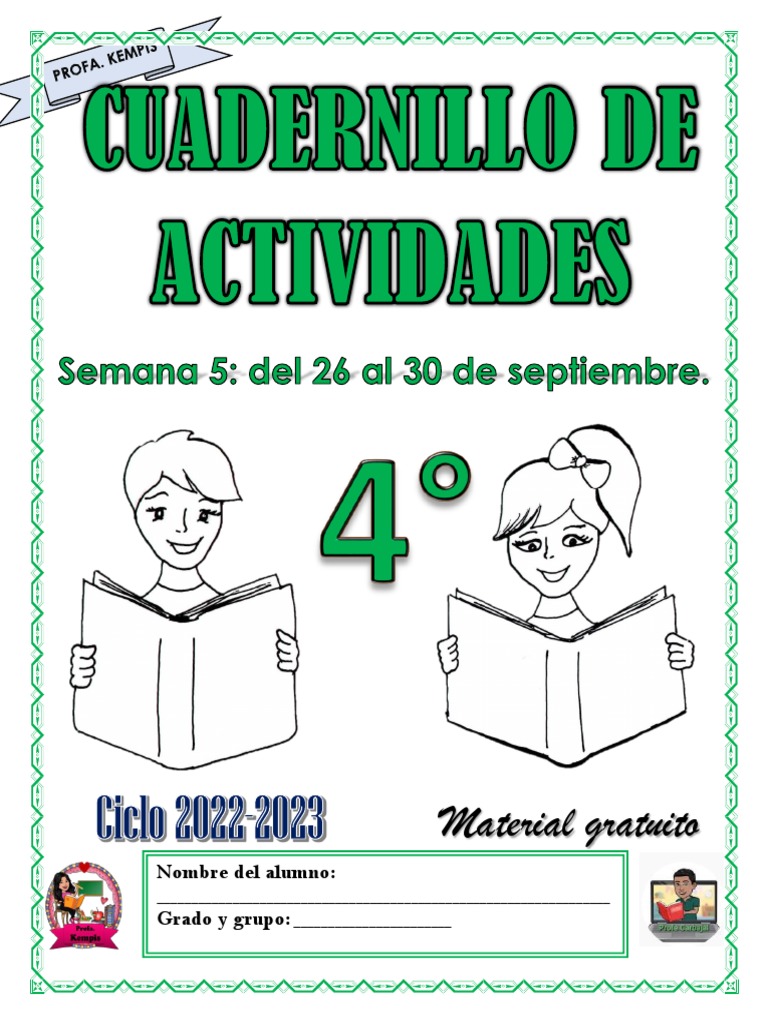4° S5 Cuadernillo de Actividades Profa Kempis | PDF