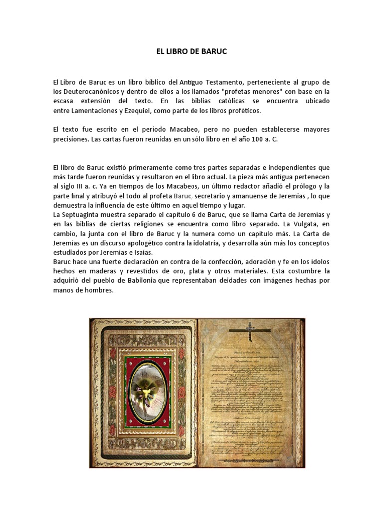 El Libro de Baruc | PDF | Historia