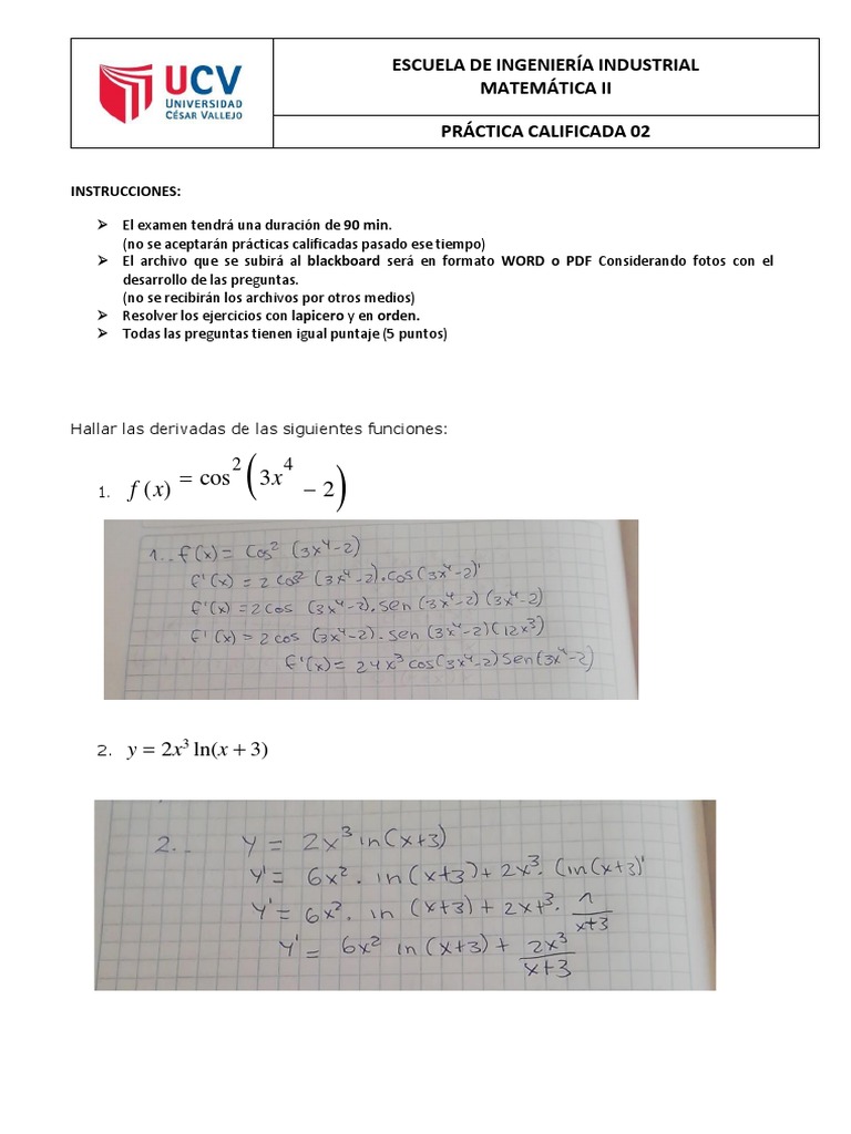 Practica Calificada 02 | PDF