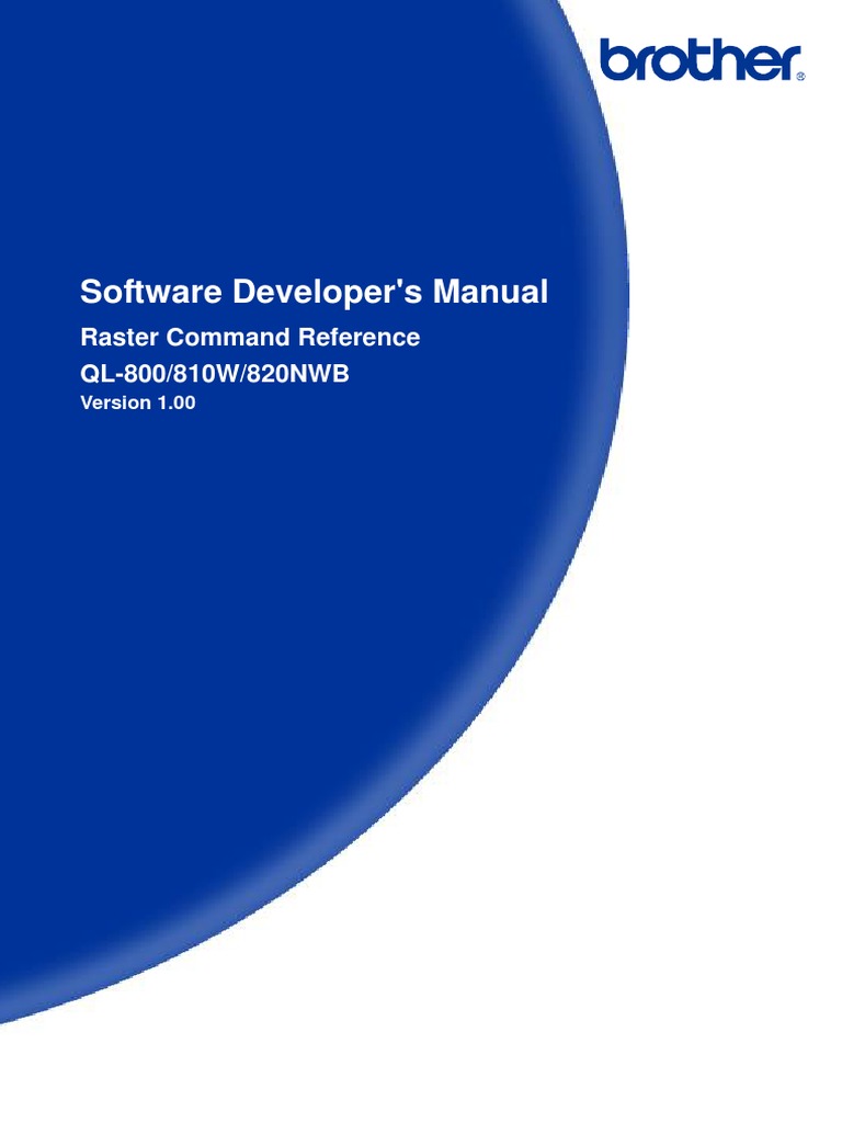 CV ql800 Eng Raster 100 | PDF | Printer (Computing) | Computer Network