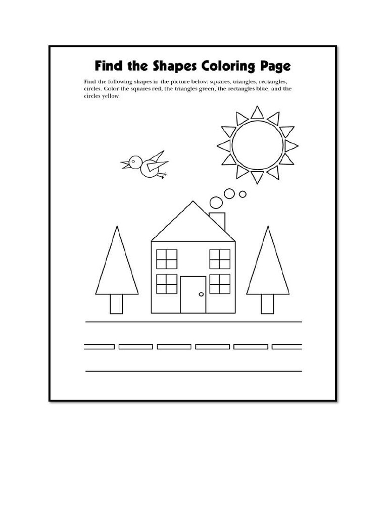 Worksheet Adjectives and Shapes | PDF