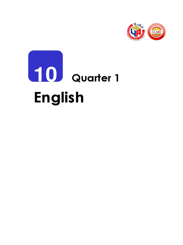CLMD4A Eng10 Without Answers | PDF | Learning | Infographics