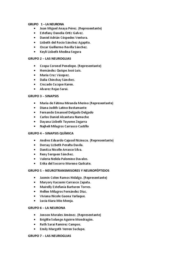 Grupos de Ta1 (Bases Biologicas) | PDF