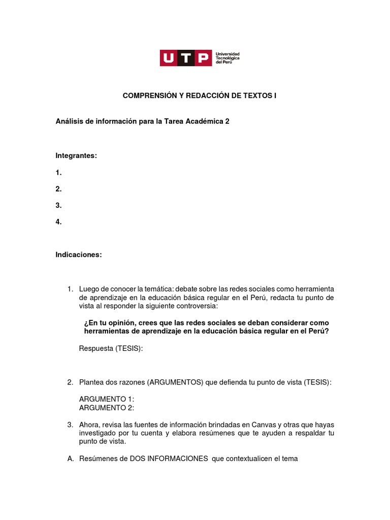 Semana 09 - Consigna para Tarea de La Semana | PDF