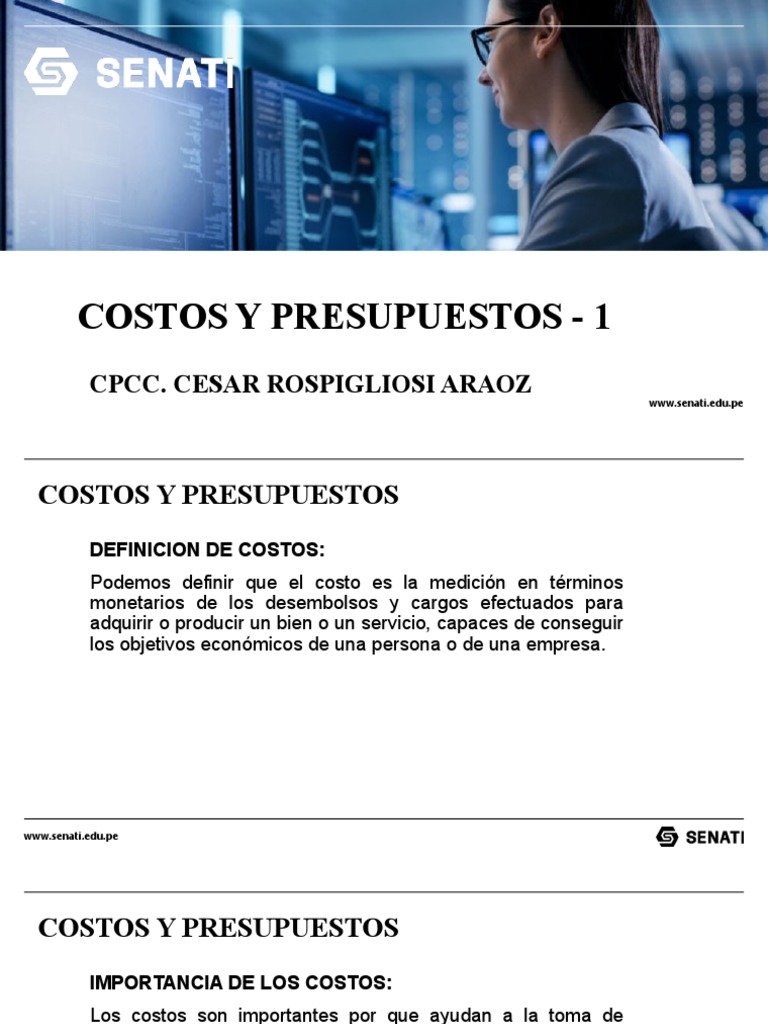 Costos y Pptos - Senati - 1 | PDF | Presupuesto | Business Costos y Pptos - Senati - 1 | PDF | Presupuesto | Business