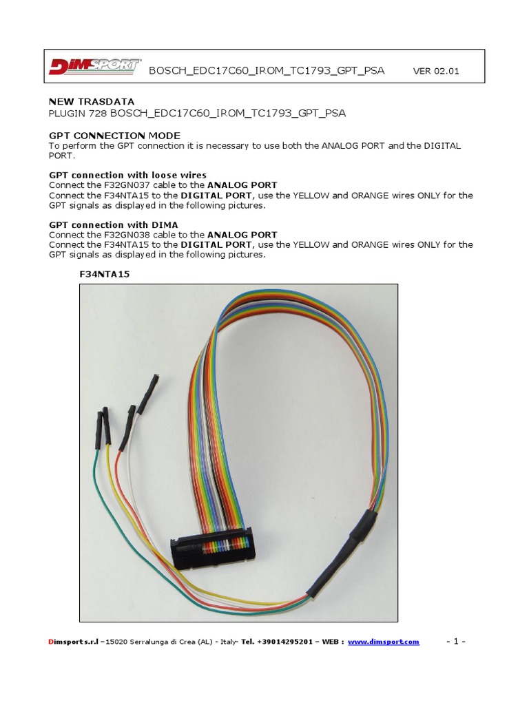 Bosch Edc17c60 Irom TC1793 GPT Psa | PDF | Information And ...