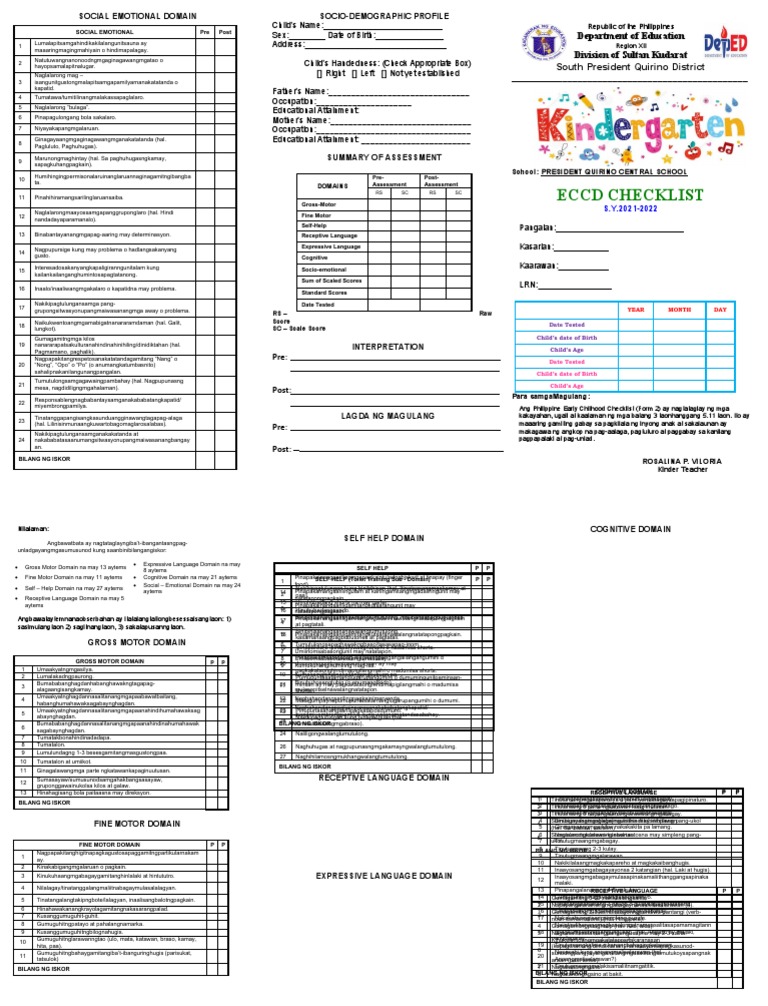 ECCD Checklist | PDF