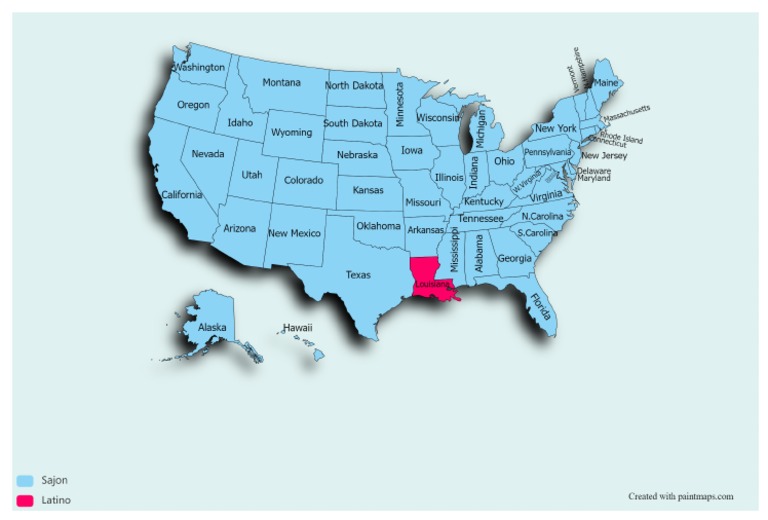 Estados Unidos de America Map Chart | PDF