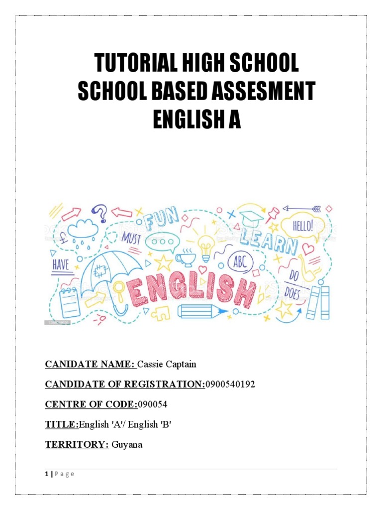 English A Sba | PDF
