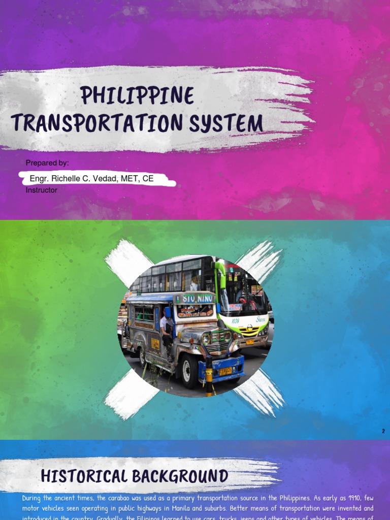 Philippine Transportation System Overview | PDF | Public Transport ...