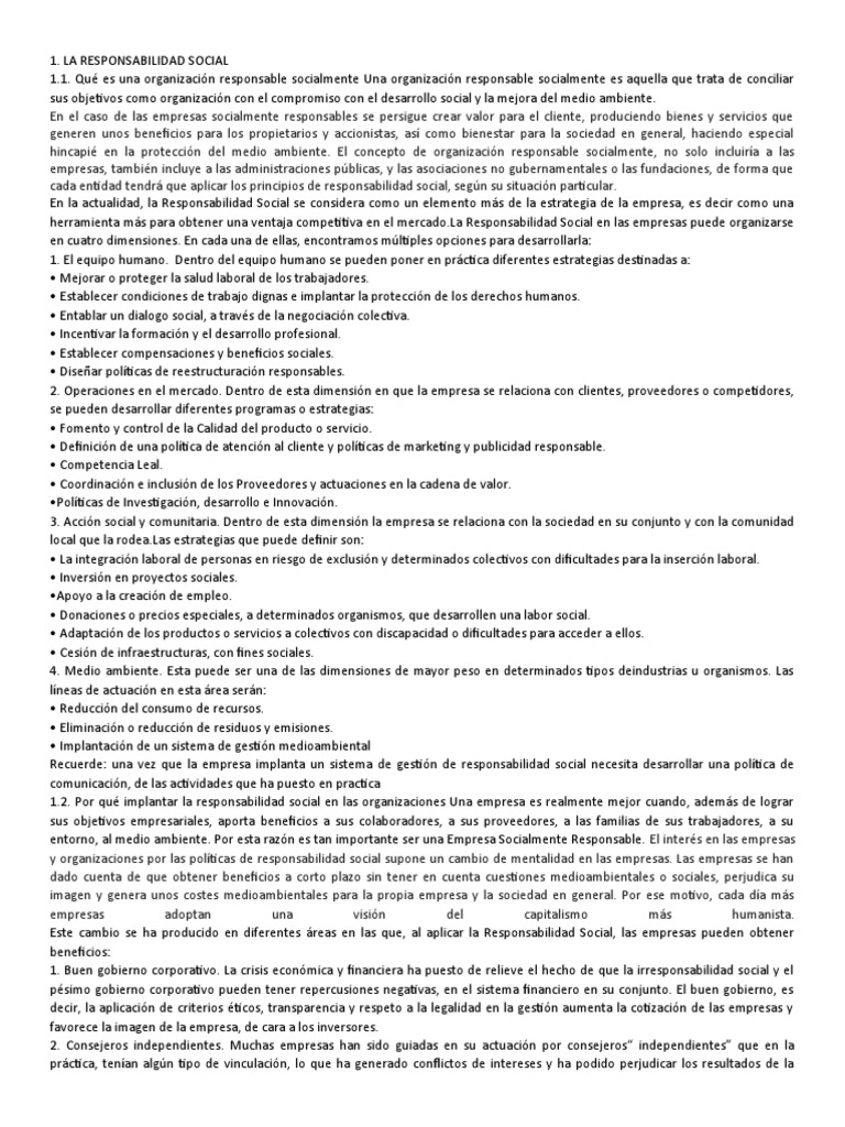 Responsabilidad Social | PDF
