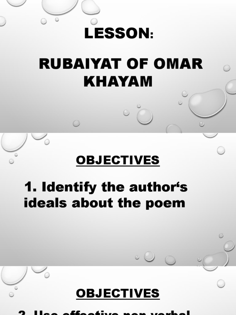 Rubaiyat of Omar Khayam | PDF | Poetry | Omar Khayyam