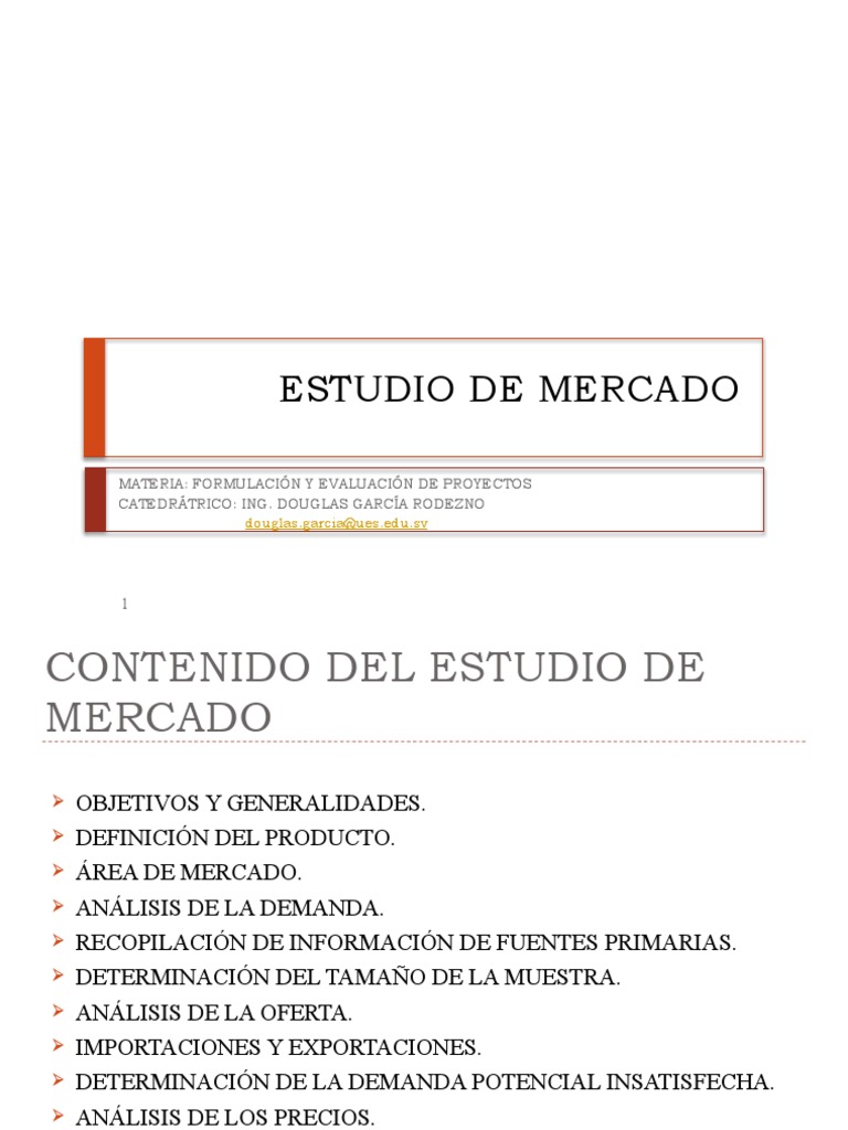 Estudio de Mercado | PDF
