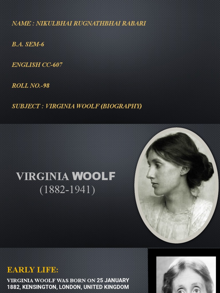 Virginia Woolf: Life and Legacy | PDF | Virginia Woolf | Bloomsbury Group