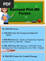 Phil Iri Forms | PDF