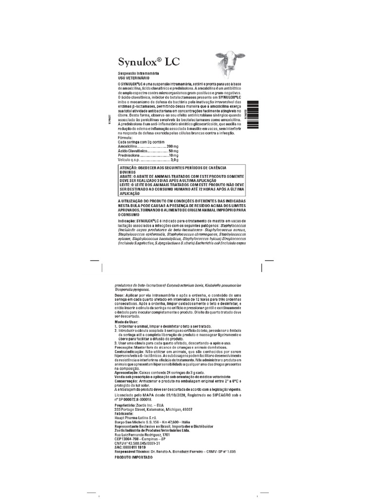 Bula Synulox LC | PDF