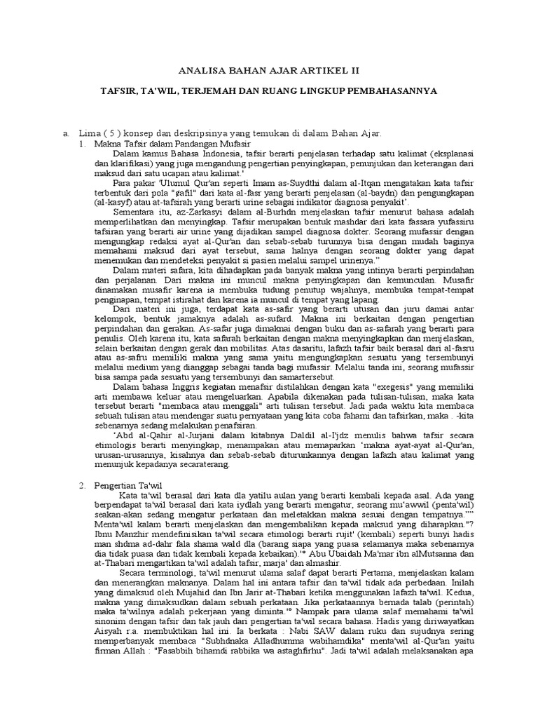 ANALISA kb1 FITRIA RACHMA | PDF | Agama & Spiritualitas