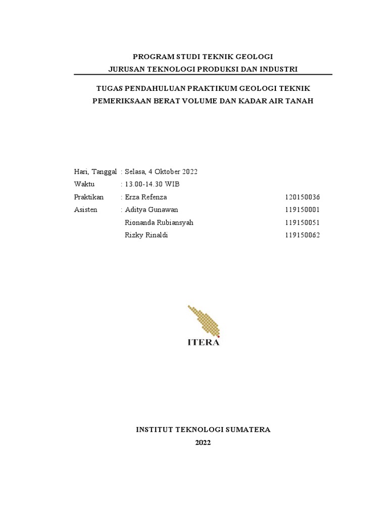 TP M1 GEOTEK - Erza Refenza - 120150036 | PDF