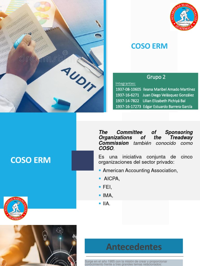 Coso Erm - Generalidades | PDF | Gestión de riesgos