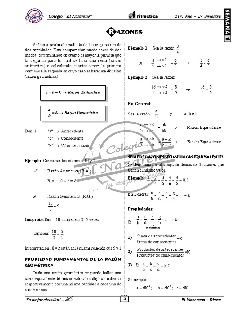 Art 1ro b4 s1-8 Teo Aplic Repa | PDF | Proporción | Cantidad