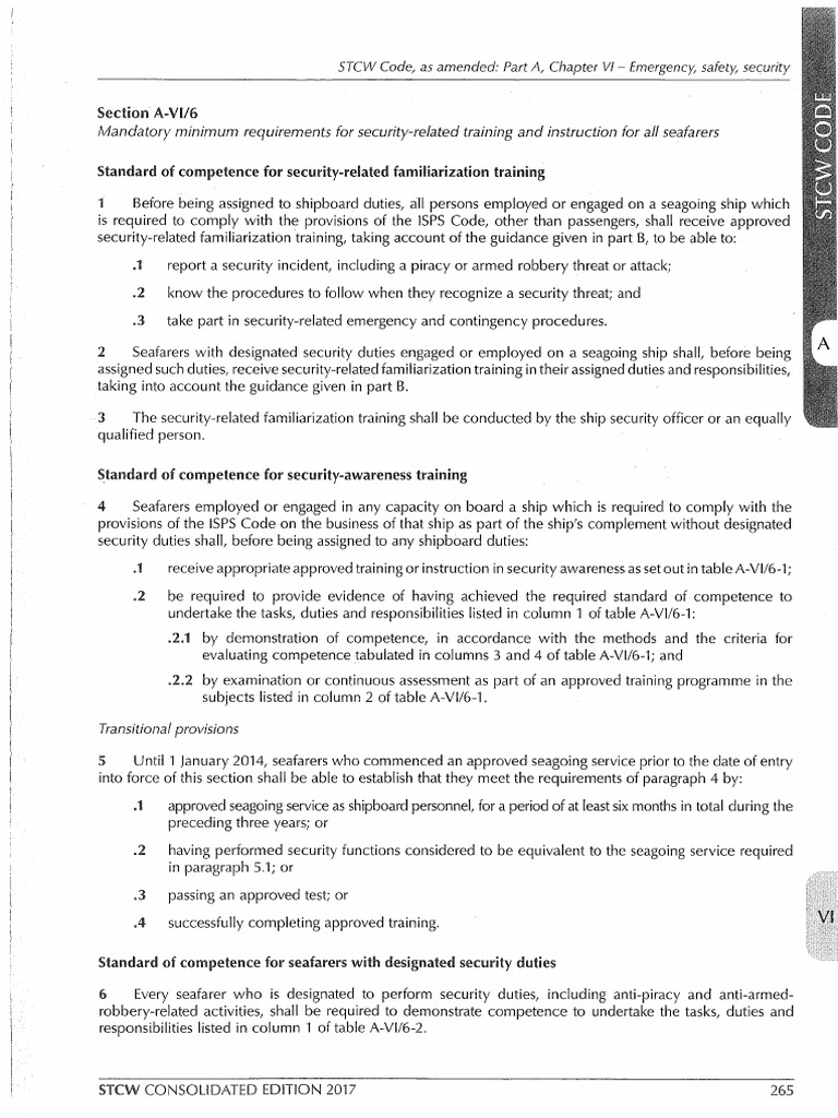 265-268 - STCW 2017 Edition | PDF