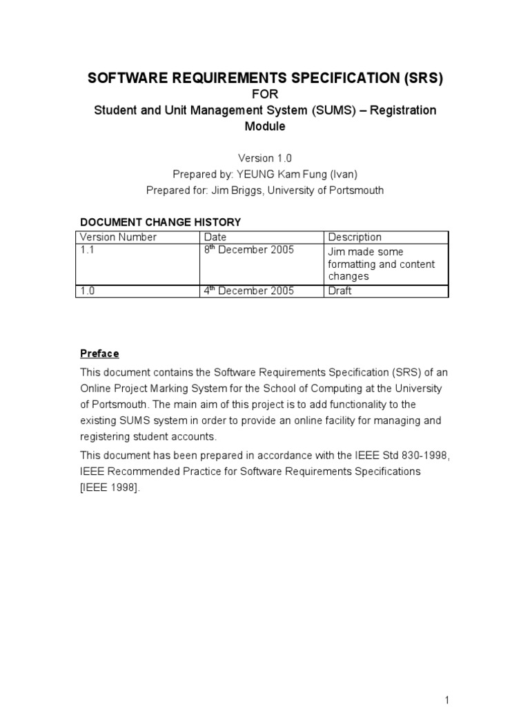 SRS (Example 1) | PDF | Web Server | Internet & Web