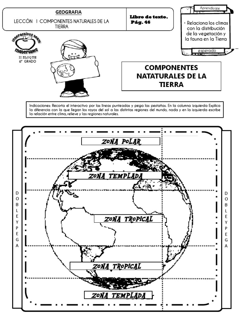 Componentes Naturales de La Tierra-1 | PDF | Biogeografia | Geografía
