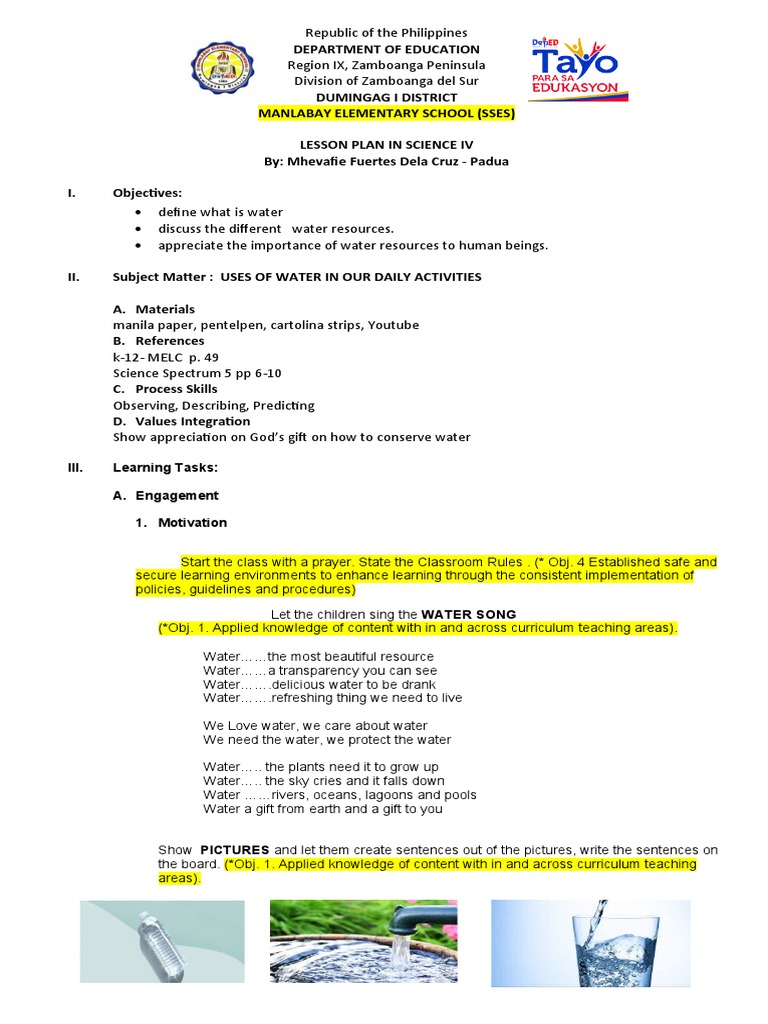 Uses of Water in Our Daily Activites | PDF | Water | Hydrology