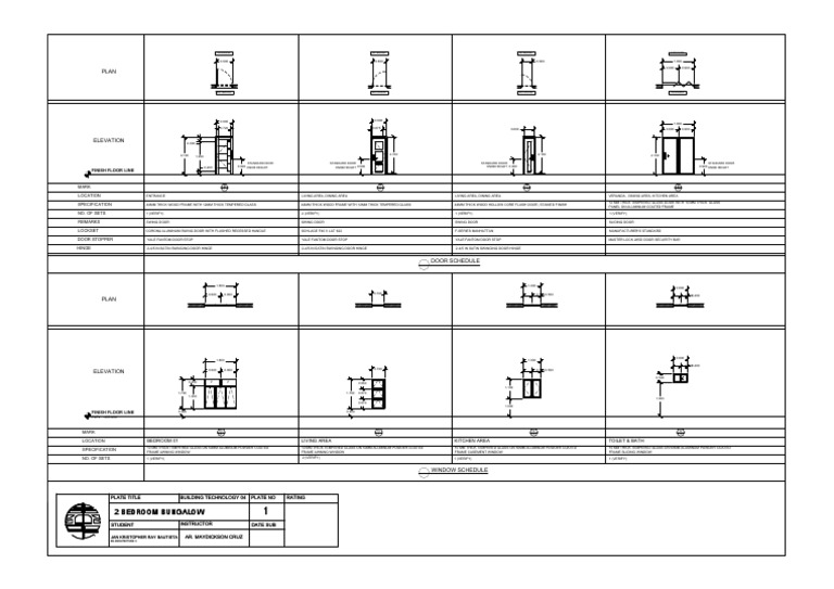 Door Schedule | PDF | Door | Window
