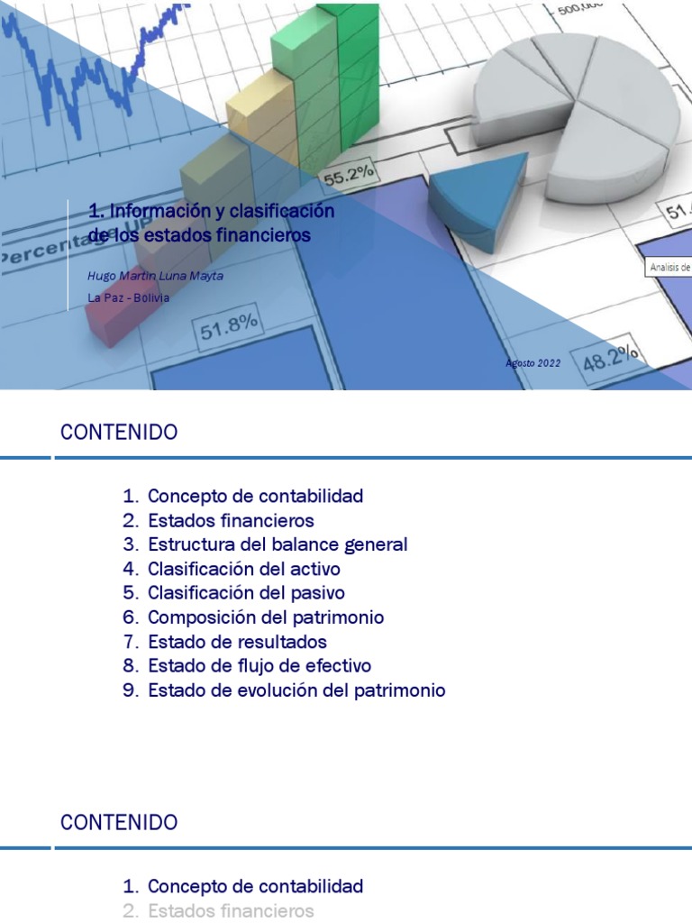 01 Conformación Clasificación EEFF Con Fines Analisis | PDF | Estado de ...