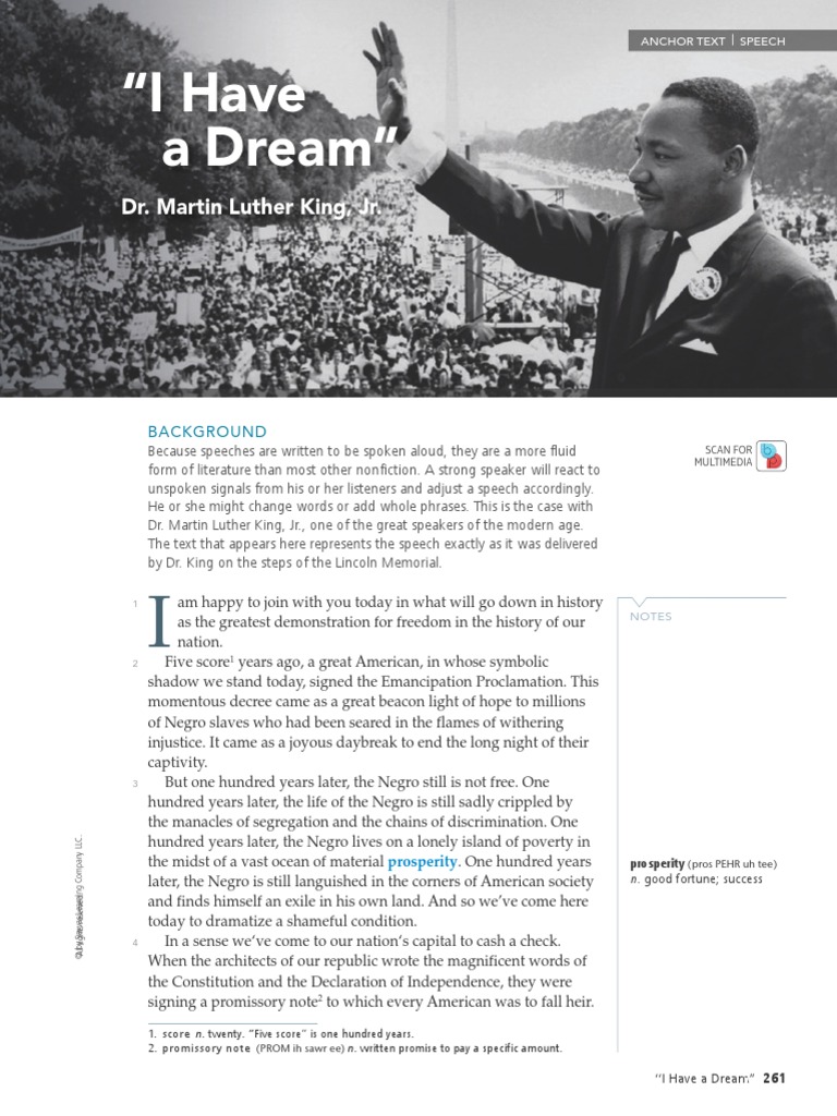 I Have A Dream | PDF | Rhetoric | Word