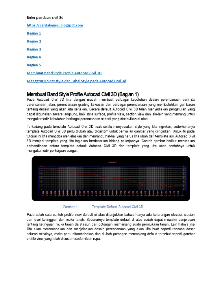 Tutorial Band Style Autocad Civil 3d | PDF