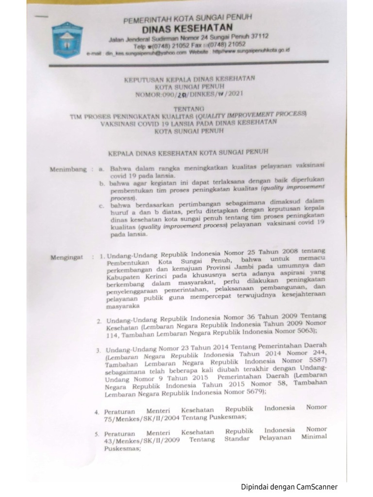 SK Tim Kota Sungai Penuh | PDF