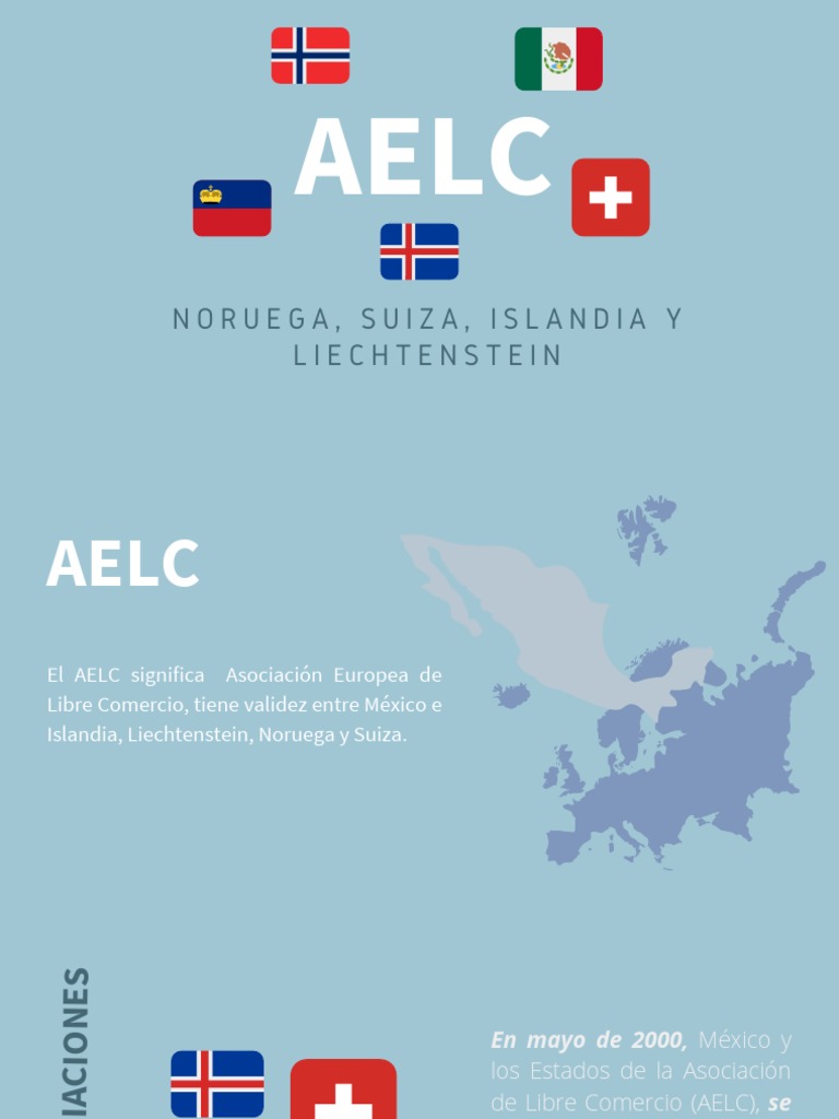 AELC Noruega, Suiza, Islandia y Liechtenstein | PDF | México | Comercio