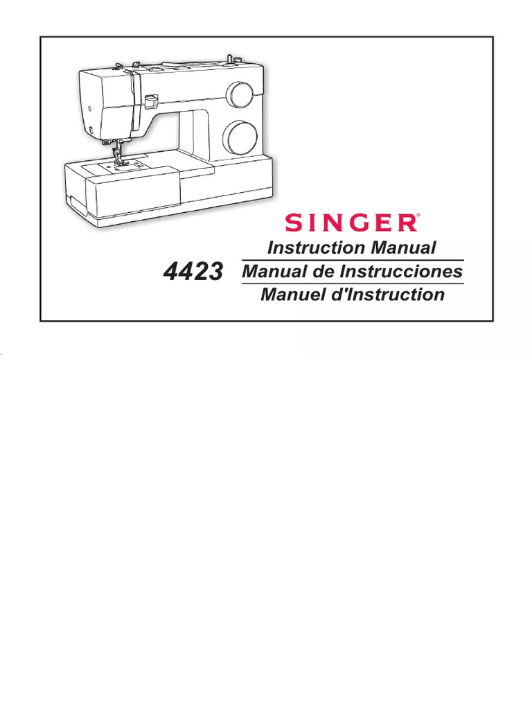 Manual de usuario Singer Heavy Duty 4423 (Español - 65 páginas) | PDF