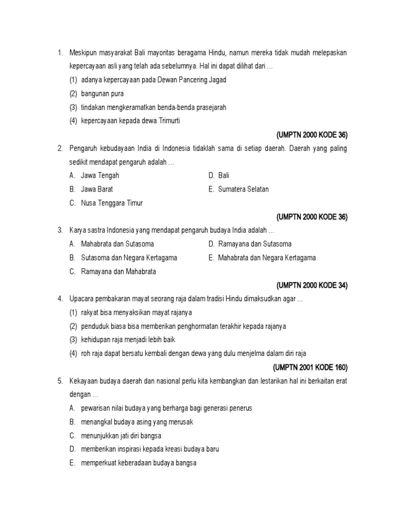 Paket 2 Kebudayaan Dan Kerajaan Bercorak Hindu-BUdha Di Indonesia | PDF ...