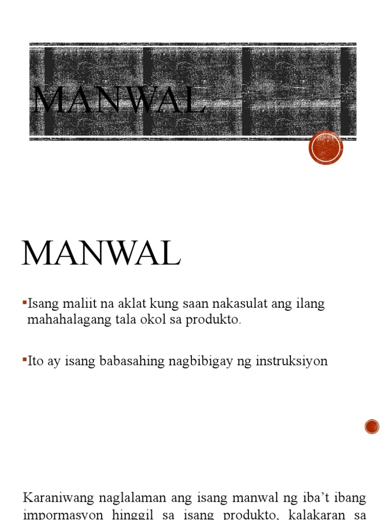 Manwal | PDF